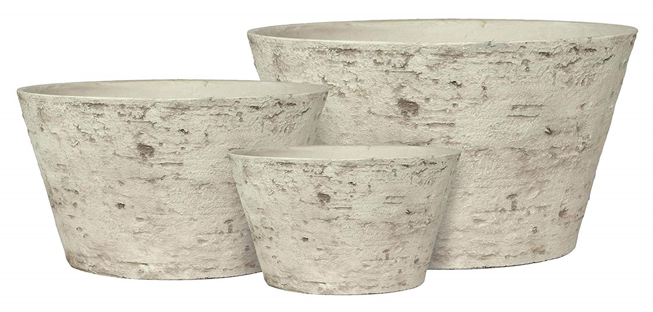 Happy Planter 608410084766 Planter, Set of 3 (Large,Med,Small), Country ...