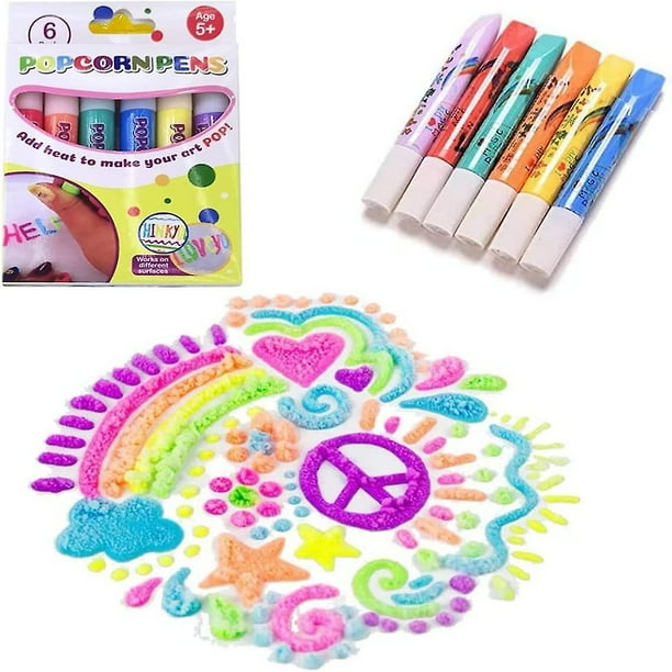 EIMELI Bubble Pens Magic Popcorn Pens Print Bubble Pens Puffy 3d Art ...