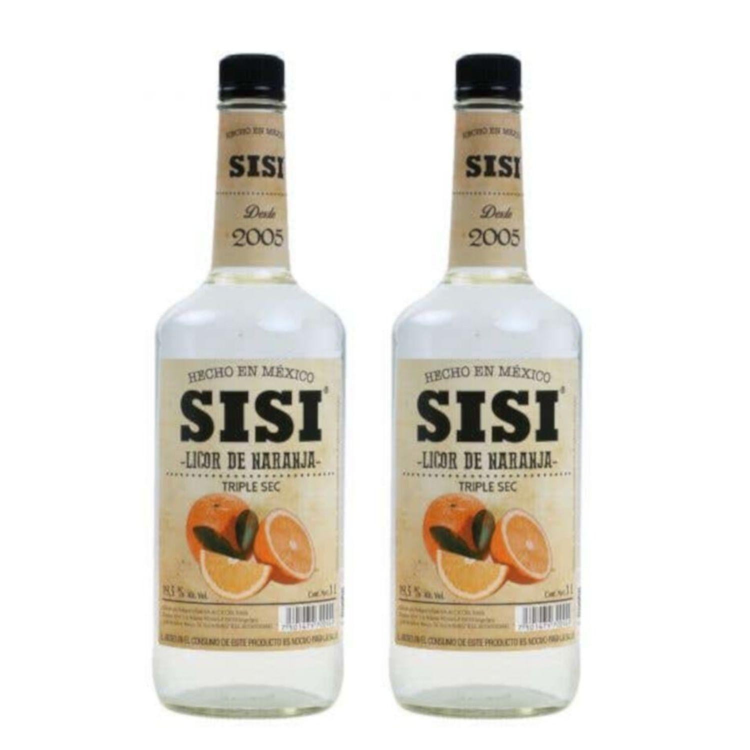 Pack de 2 Licor Sisi Naranja Triple Sec 1 L | Bodega Aurrera en línea