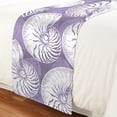 Bed Runner Lavender Shell Bedding Scarves Soft Decorative Bed Flag ...