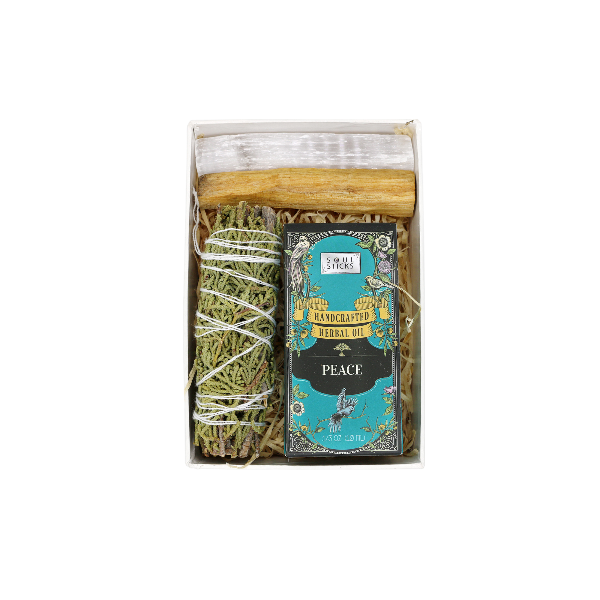 Soul Sticks Intention's Kit Peace Gift Set with Sage, Spell Herbal Oil ...