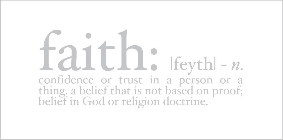 Faith Definition Vinyl Decal - Large - Silver - Walmart.com