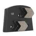 3Pcs Diamond Grinding Shoe Black Trapezoid 2 Arrow Teeth Concrete Floor ...