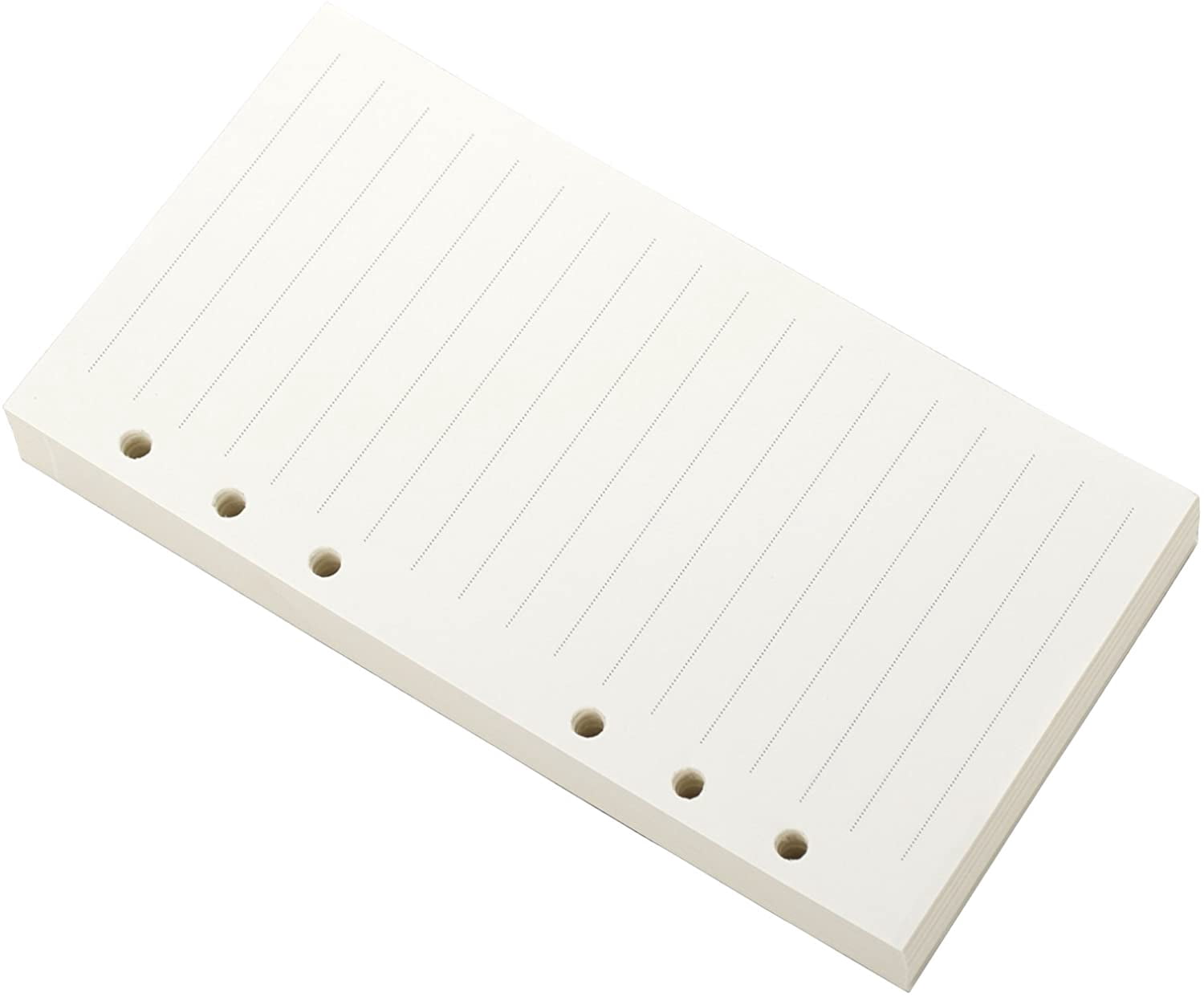 Ancicraft 6 Ring Refills A6 Lined White Paper 3 3/4" x 6 3/4" 100 ...