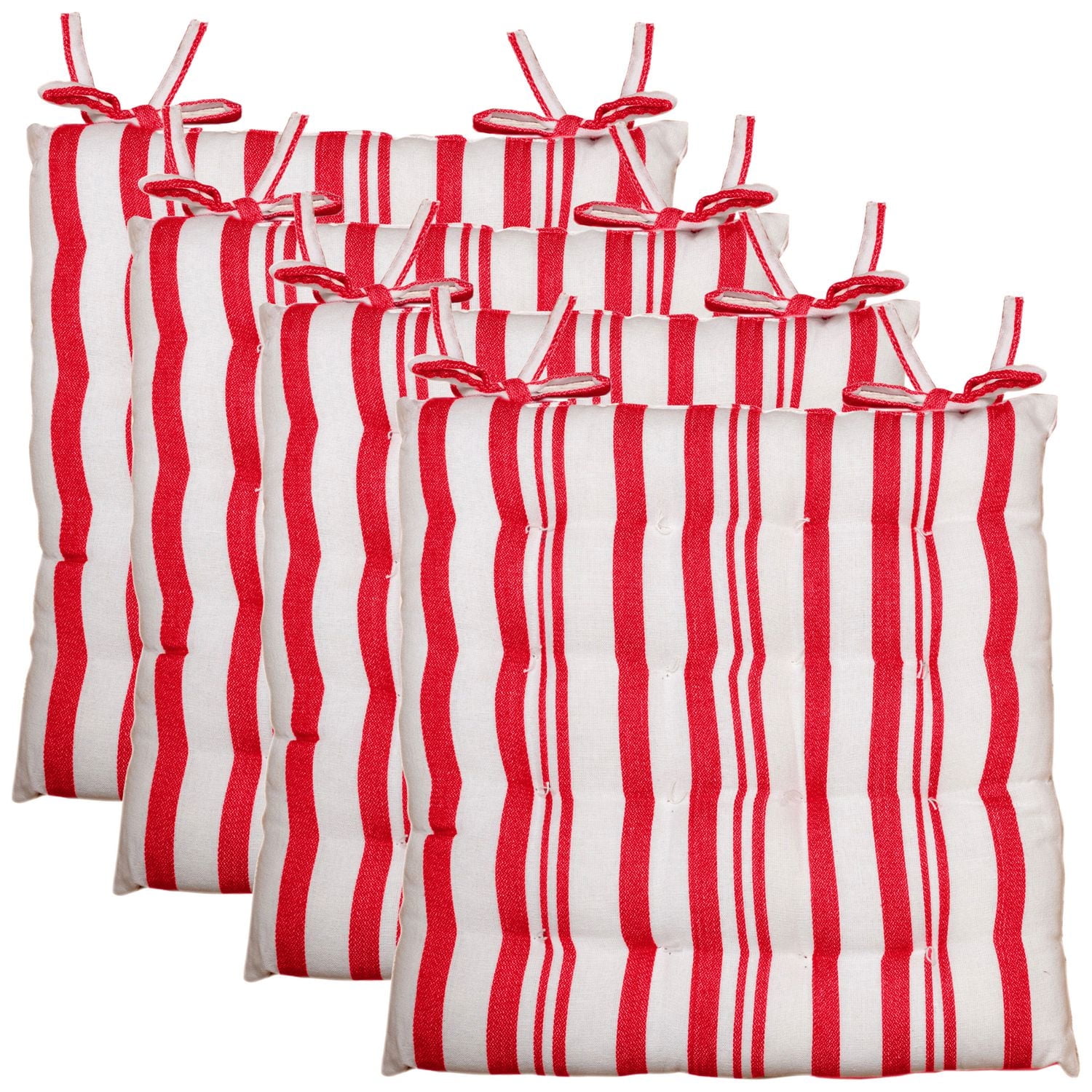 Click here for Fabstyles Broadway Stripe Chair Cushions Set Of 4... prices