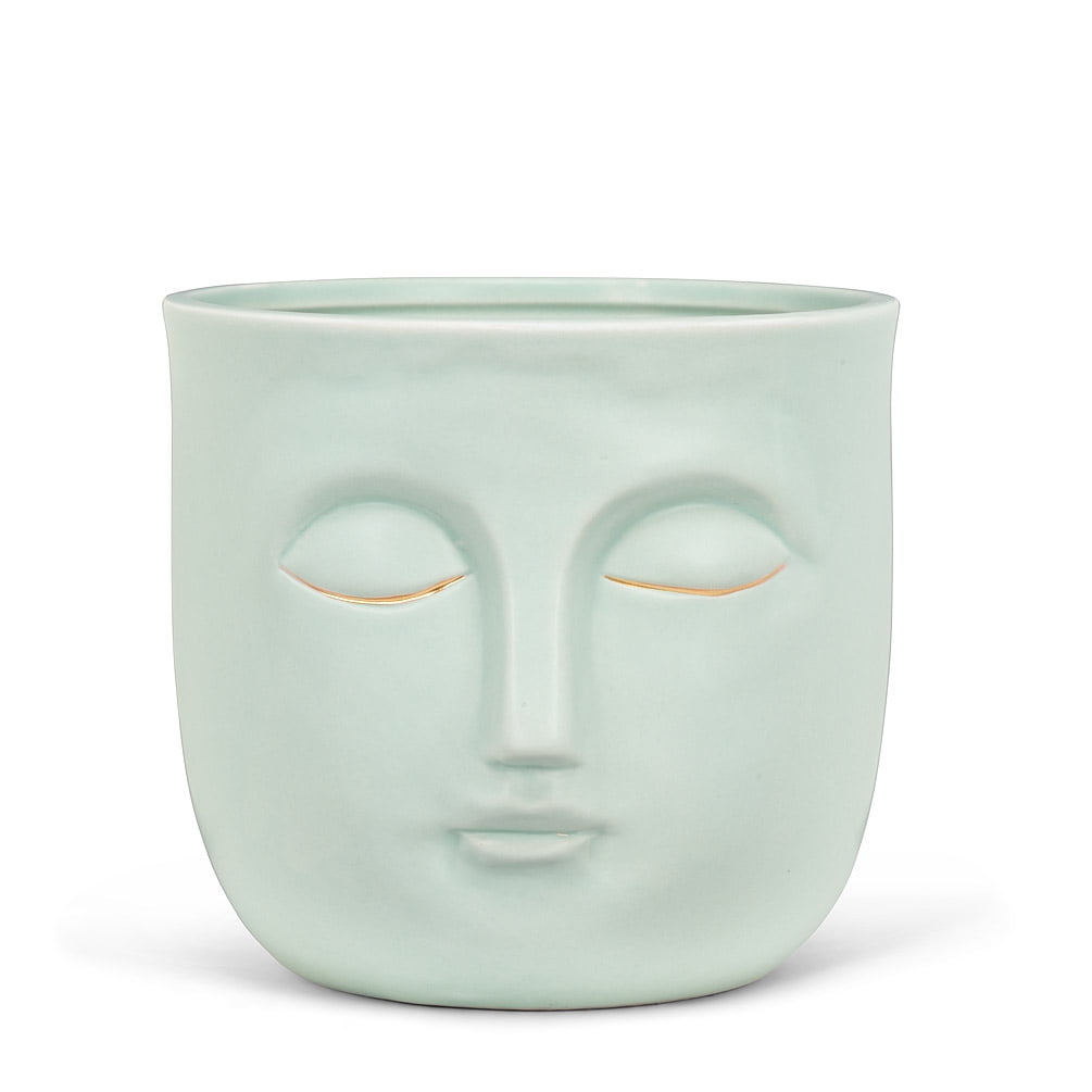 Set of 4 Large Sleeping Face Planter - Walmart.com