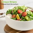 2 Pack Salad Bowl, 8 inch 60 oz Large Serving Bowl Set, Deep Bowl for ...