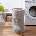 Backpack Laundry Bag Textured Gray Polyester, 3500 Volume, Multipurpose ...