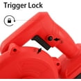 Mini Leaf Blower Red, 2-in-1 Cordless Small Blower with 4.0Ah Battery ...