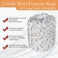 ALL-CARB 5/8 inch Double Braided Polyester Rope, 150ft Arborist Bull ...