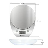 Etekcity Kitchen Scale, Digital Food Scale, with Removable Bowl, Silver ...