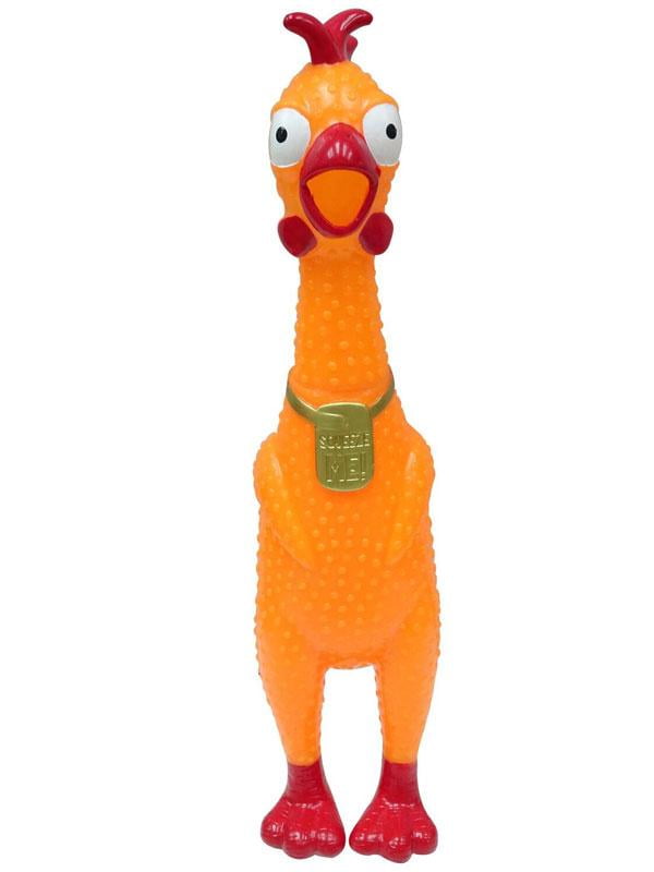 Animolds Squeeze Me Rubber Chicken Toy Screaming Rubber Chickens For