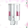 OUNONA Wall Mounted Soap Dispenser Set, ABS Plastic with Transparent ...
