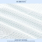 Subrtex Washable and Removable Zippered Protective Mattress Topper ...