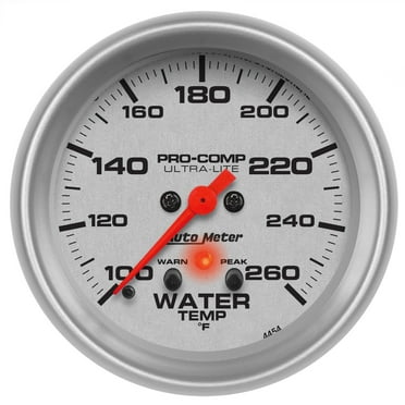 Autometer 5469 Pro-Comp Gauge, Low Water Temperature Gauge, 2-5/8", 60 ...