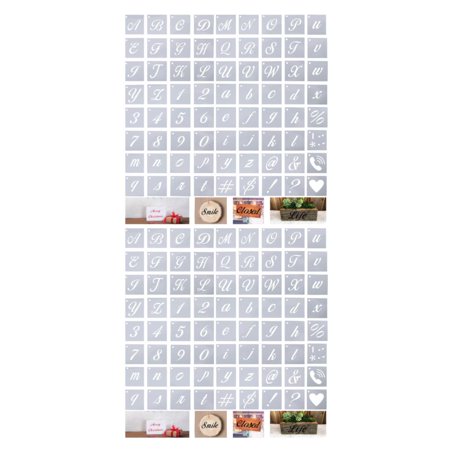 Transemion 72pieces Easy Operation Letter Stencils Beautiful Pattern ...