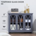 HOMCOM Sideboard, Buffet Cabinet with Storage, Adjustable Shelves ...
