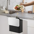 1.3 Gal Hanging Trash Can with Lid – Stainless Steel Small Kitchen Bin ...