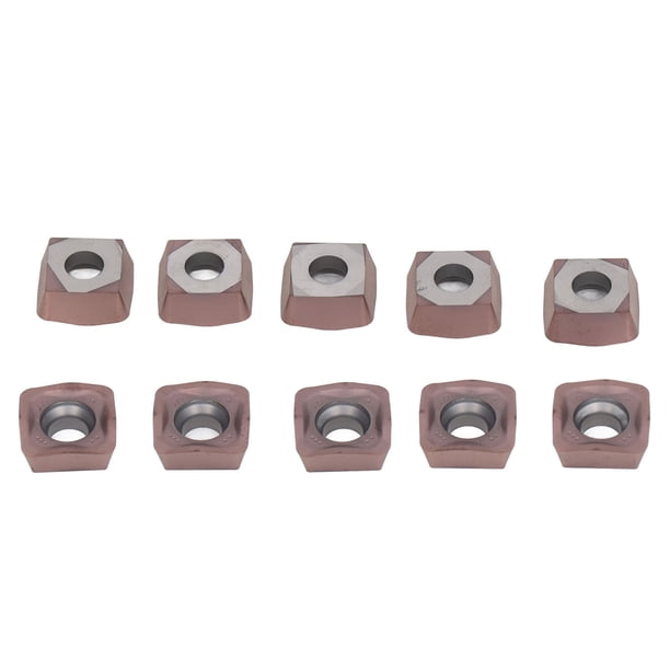 Insertos de fresado CNC, 10 piezas de insertos de carburo recubiertos ...