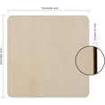 60 PCS 1/8 x 6 x 6 Inch Poplar Plywood Sheets, Poplar Wood Board ...