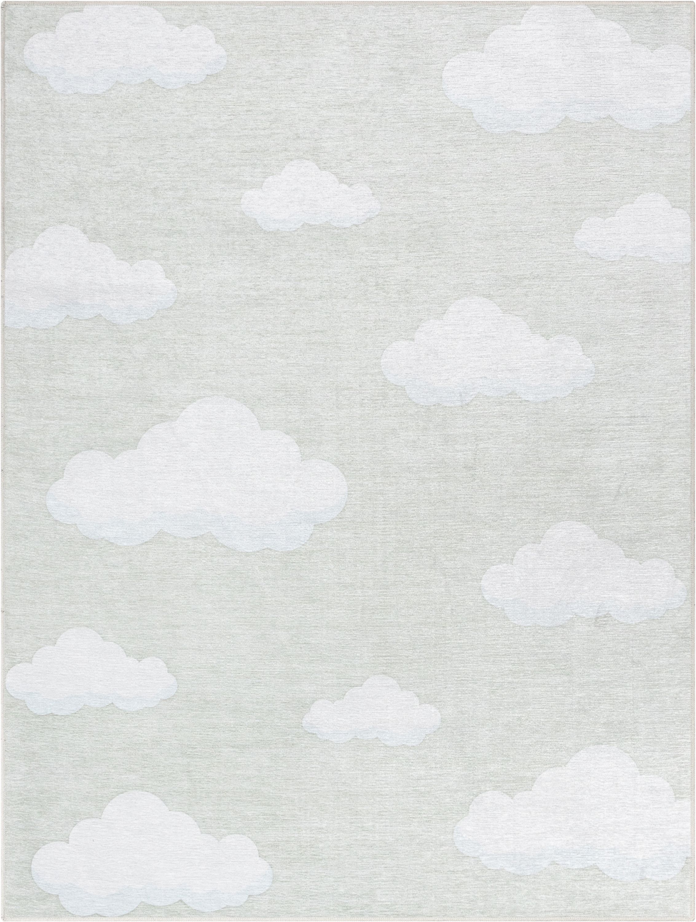 Well Woven Clouds Rug Linen 5' x 7' Apollo Kids Collection - Walmart.com