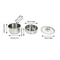 2-in-1 Stainless Steel Steamer Pot, 1.37 Qt Saucepan + Steamer Basket ...