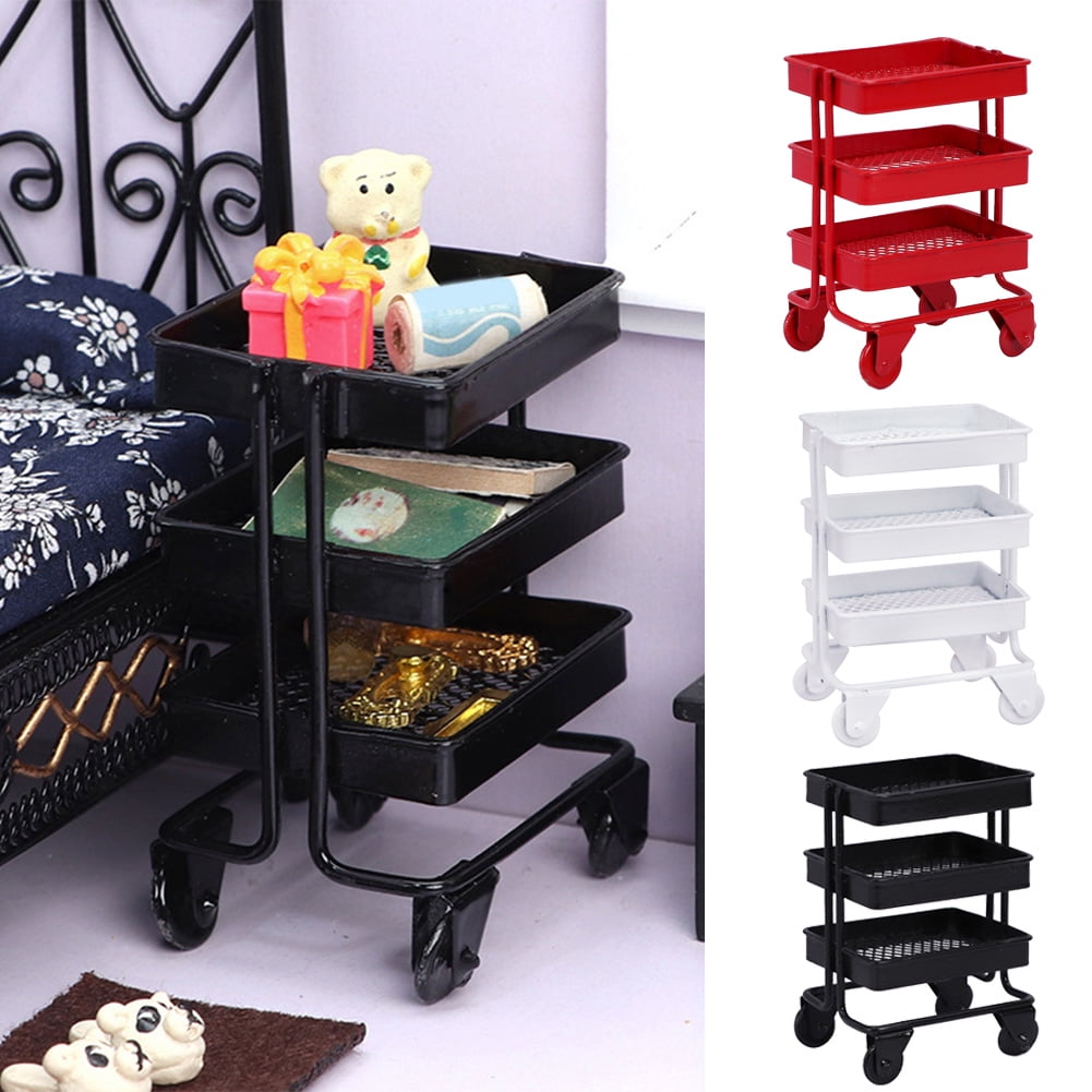 shenmeida Kitchen Model Small Storage Rack Simulation Trolley Mini ...