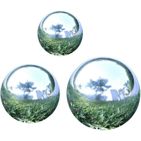 Garden Gazing Ball Stainless Steel Seamless Globe Mirror Polished Ball ...