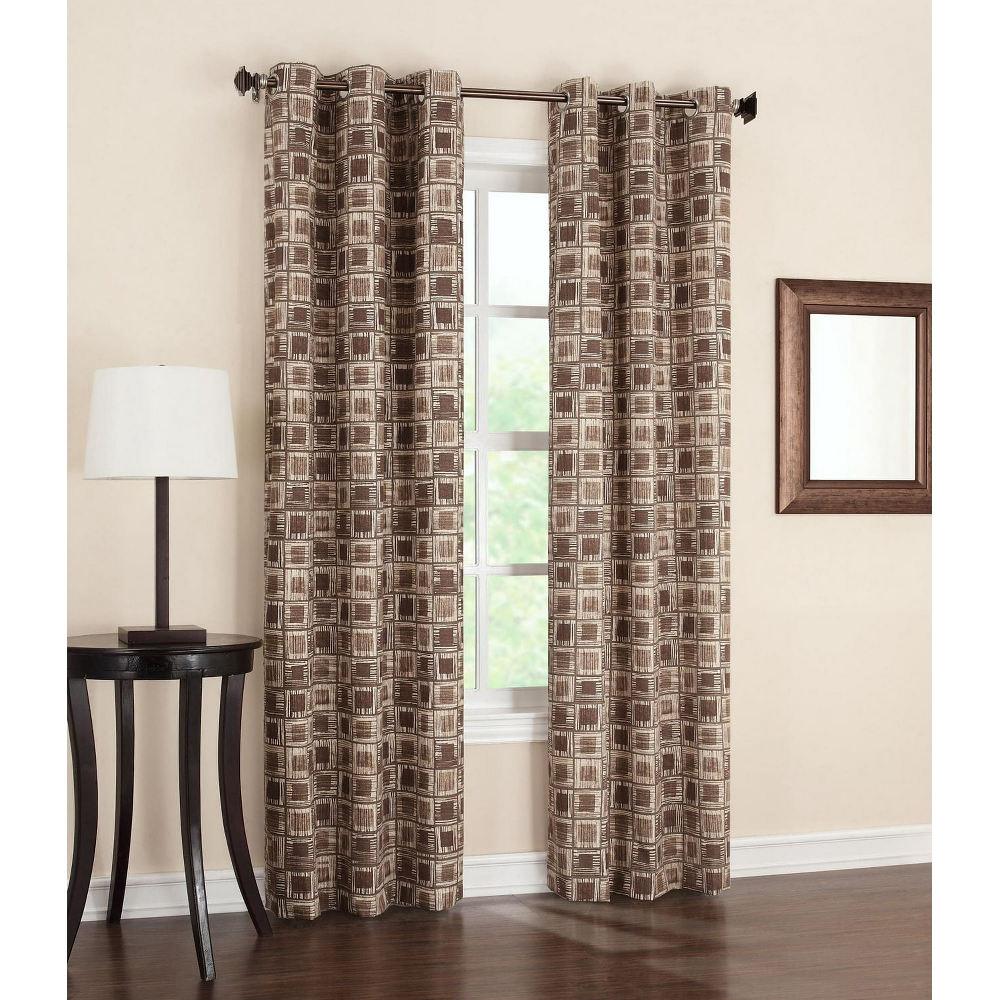 Click here for Sun Textile Sun Blocker Geometric Grommet Curtain... prices