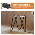 DEEPCRAFF 50Pcs Black Plastic Chair Foot Protectors Floor Caps Prevent ...