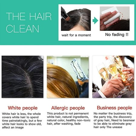 One-time Natural White Hair Cover Up Stick One-time Coloring Agent To ...