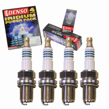 4 pc DENSO 5749 Iridium Racing Spark Plugs for IKH01-24 Ignition Wire ...