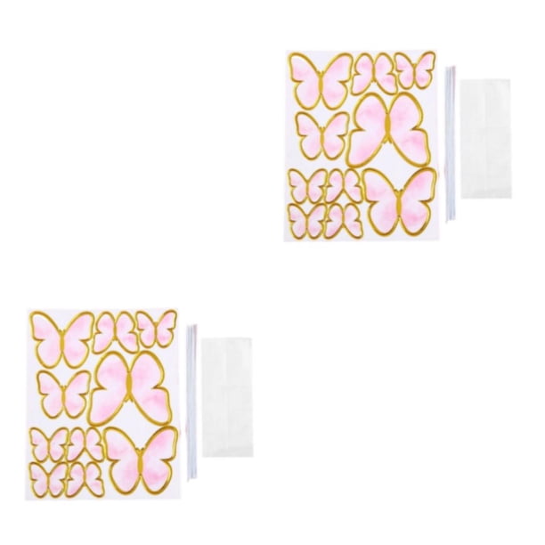 Billuyoard 10 Pieces Gold Insect Cake Decoration Decors Sign Baking ...