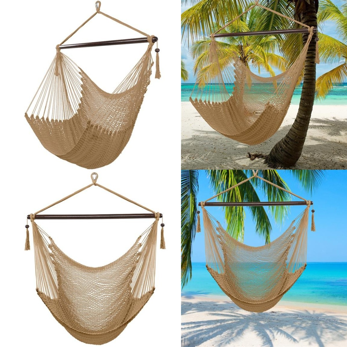 US IN STOCK!Hanging Chair Swing,Hammock Hanging Rope Chair, Hanging ...