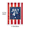 Double Sided Patriotic Garden Flag, 4th Of July Yard Banner, Festive ...
