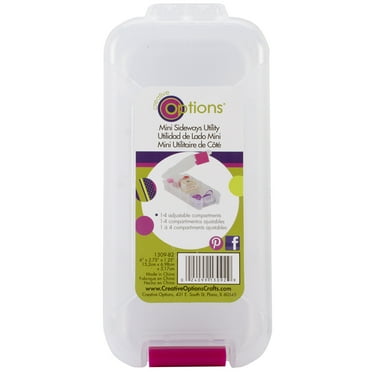 Creative Options Deep Utility Nine Compartment Storage Box, Clear ...