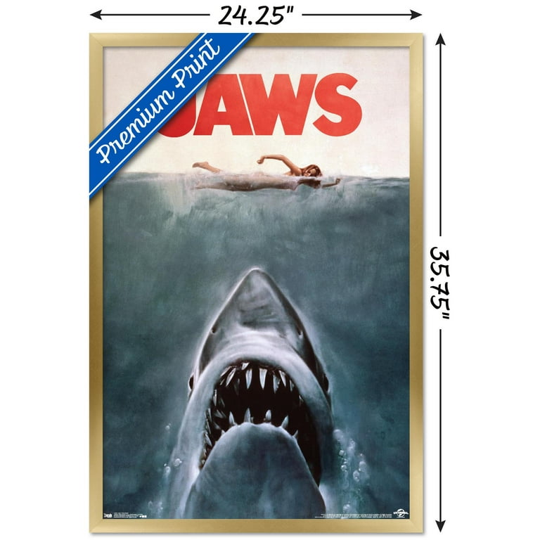 Framed Jaws Poster
