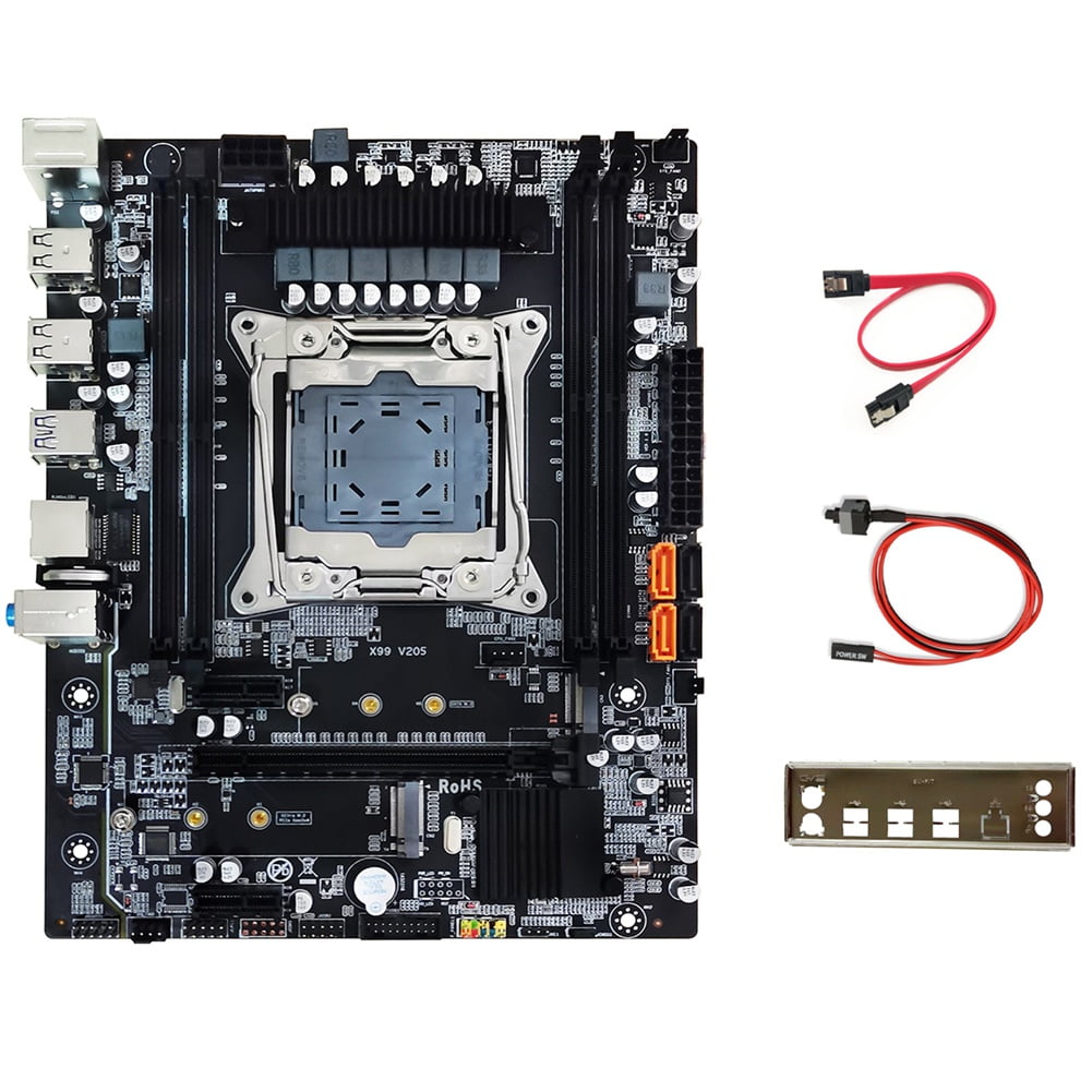 X99 Desktop Motherboard+Baffle+SATA Cable+Switch Cable LGA2011-3 DDR4 ... X99 Desktop Motherboard+Baffle+SATA Cable+Switch Cable LGA2011-3 DDR4 ...