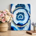 Abstract Marble Art Canvas Wall Art for Living Room, Manau Blue White ...