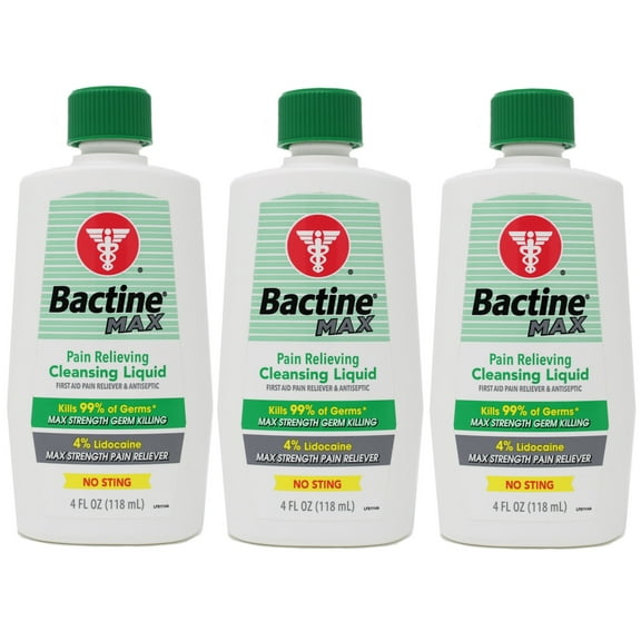 Bactine Max Pain Relieving Cleansing Spray, Maximum Strength First Aid ...