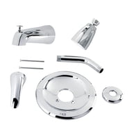 Mixet Tub/Shower Trim Kit Acrylic Handle Brushed Nickel - Walmart.com