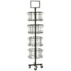 Chrome Wire Wall Literature Rack with 21 A4 Sized Compartments ...