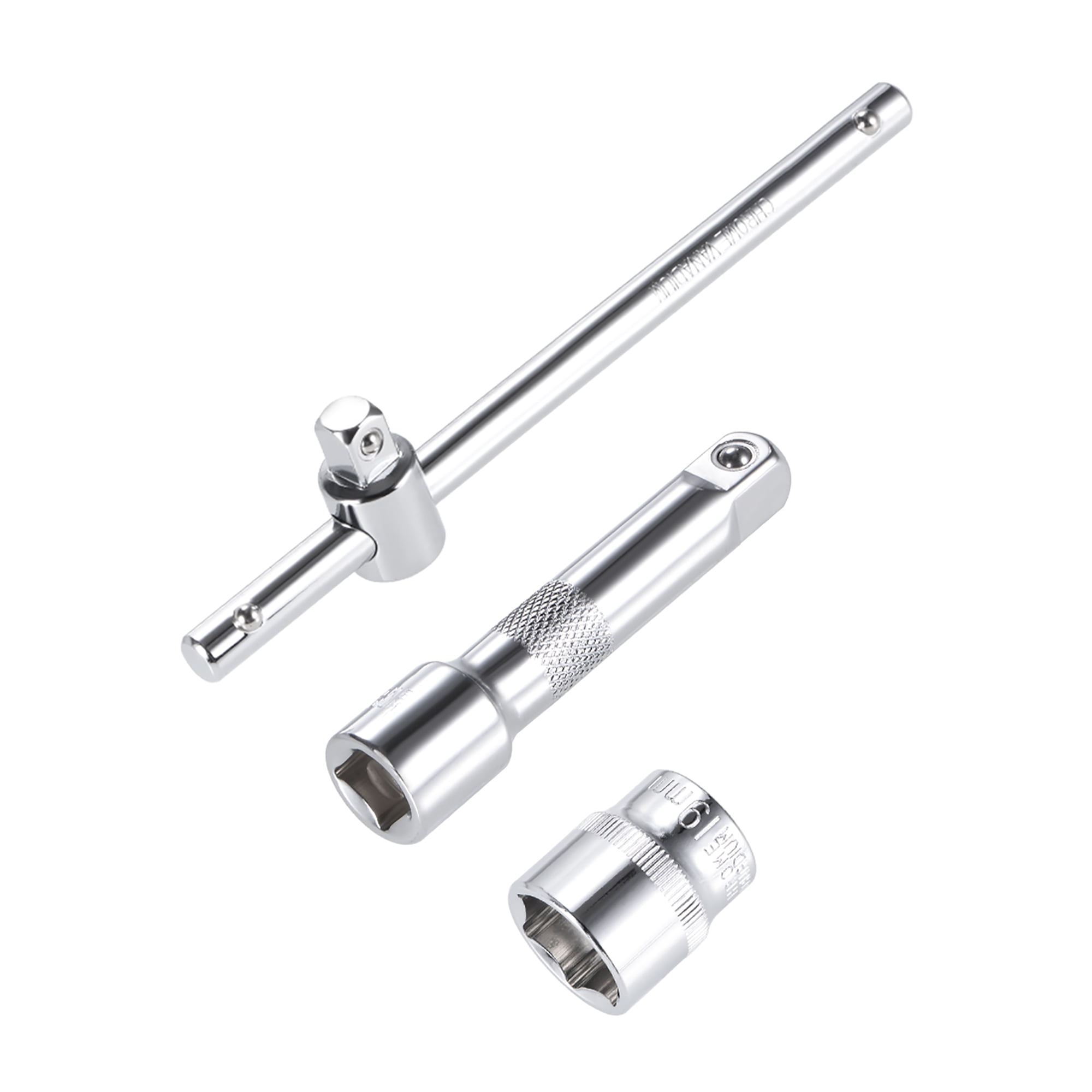 Socket Accessory Set, 19mm 6-Point Shallow Socket 6.5" Sliding Wrench ...