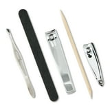 Equate Nail Grooming Essentials Kit with Tweezers, Nail File, Toenail ...