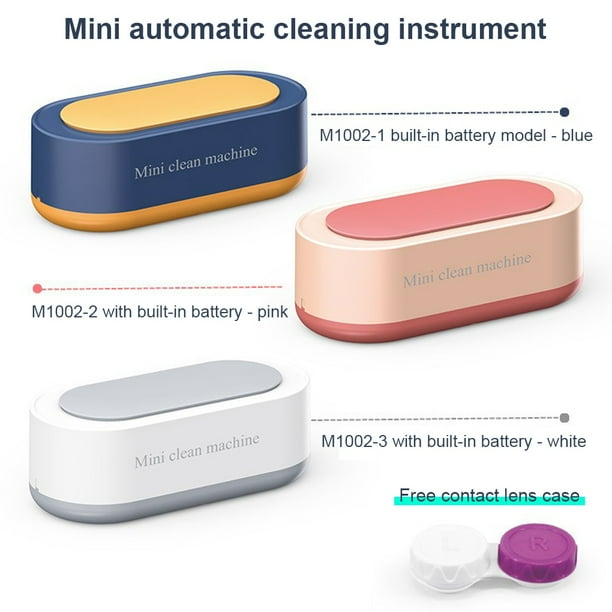 Contacts Lens Cleaning Machine Sonic Battery Powered Button Control ...