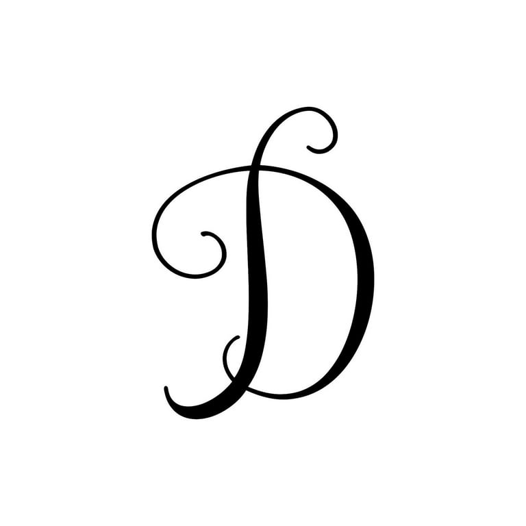 Fancy Cursive D