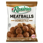 Great Value Fully Cooked Homestyle Meatballs, Family Size, 48 oz ...