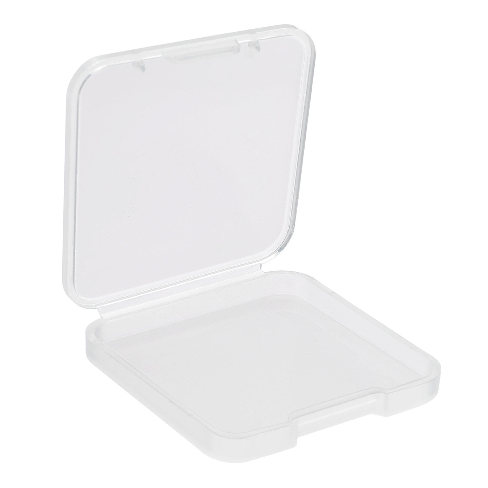 Uxcell 40x6.5mm Plastic Square Clear Storage Container Box with Lid, 24 ...