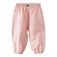 Crunowin Girls Casual Pants, Breathable Fabric Solid Color Mosquito ...