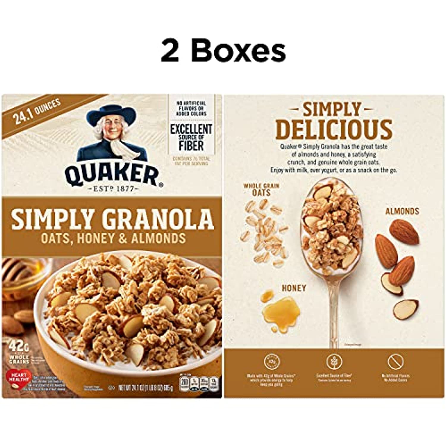 Quaker Simply Granola Honey & Almond, Twin Pack – Beauty Suppliers ...